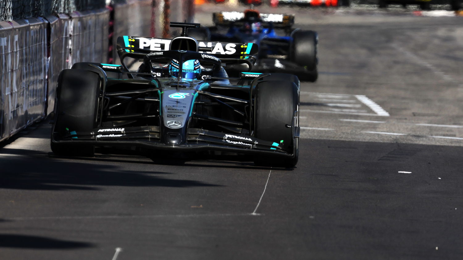 George Russell doesn’t regret intentional corner cut that led to harsh ...