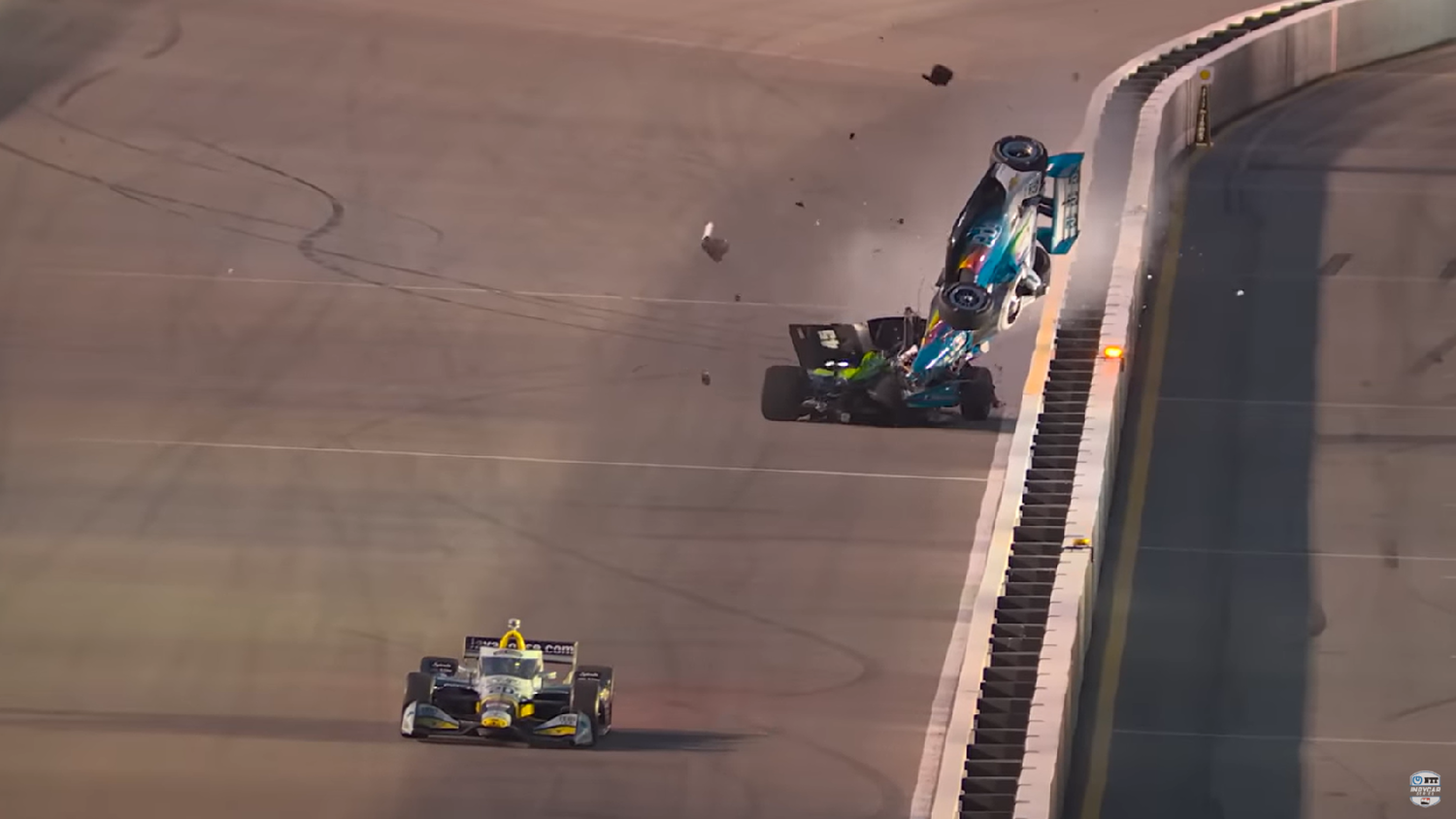 Josef Newgarden escapes terrifying airborne crash in Gateway IndyCar ...