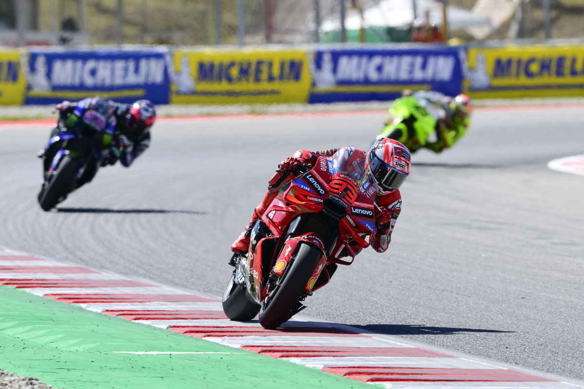 2025 Catalan MotoGP: Marc Marquez inherits sprint win after Alex Marquez crash | Crash.net