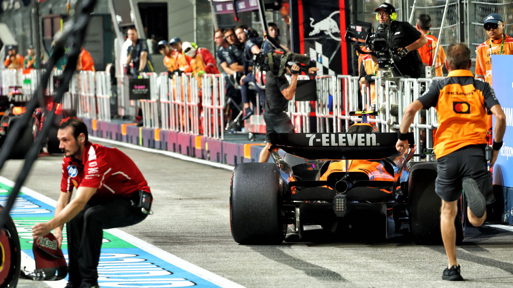 Charles Leclerc gives take on bizarre Lando Norris pitlane crash ...